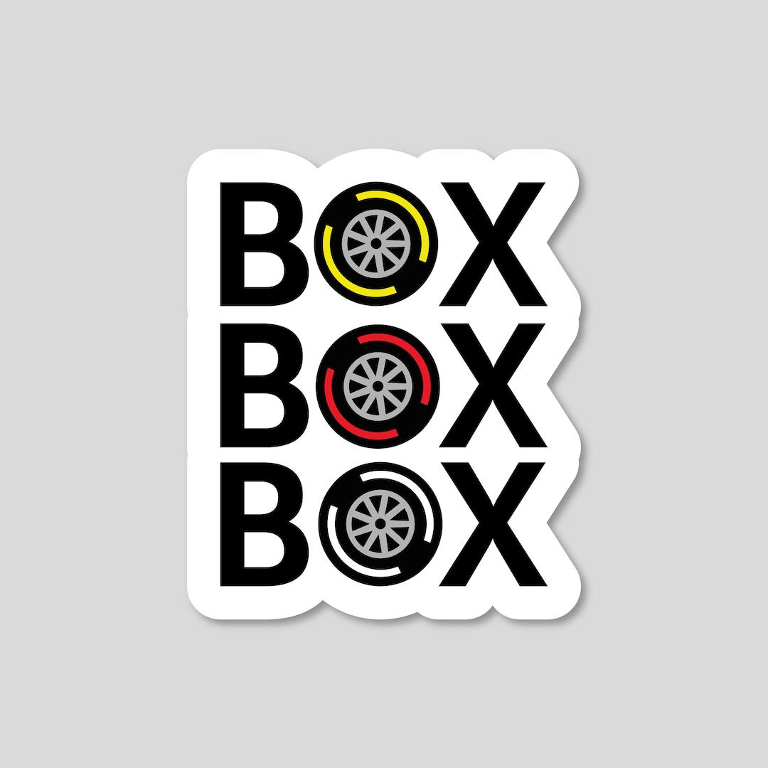 BOX BOX BOX F1 Sticker Formula One Motorsport Tires - Etsy