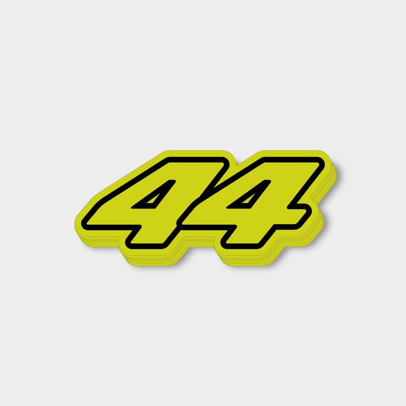 Lewis Hamilton F1 44 Number Sticker Formula One Motorsport - Etsy UK