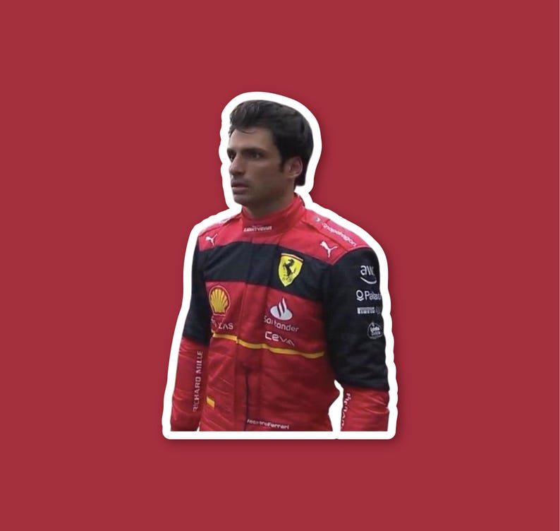 Carlos Sainz Funny Meme Sticker Formula One Sticker Cute Sticker for ...