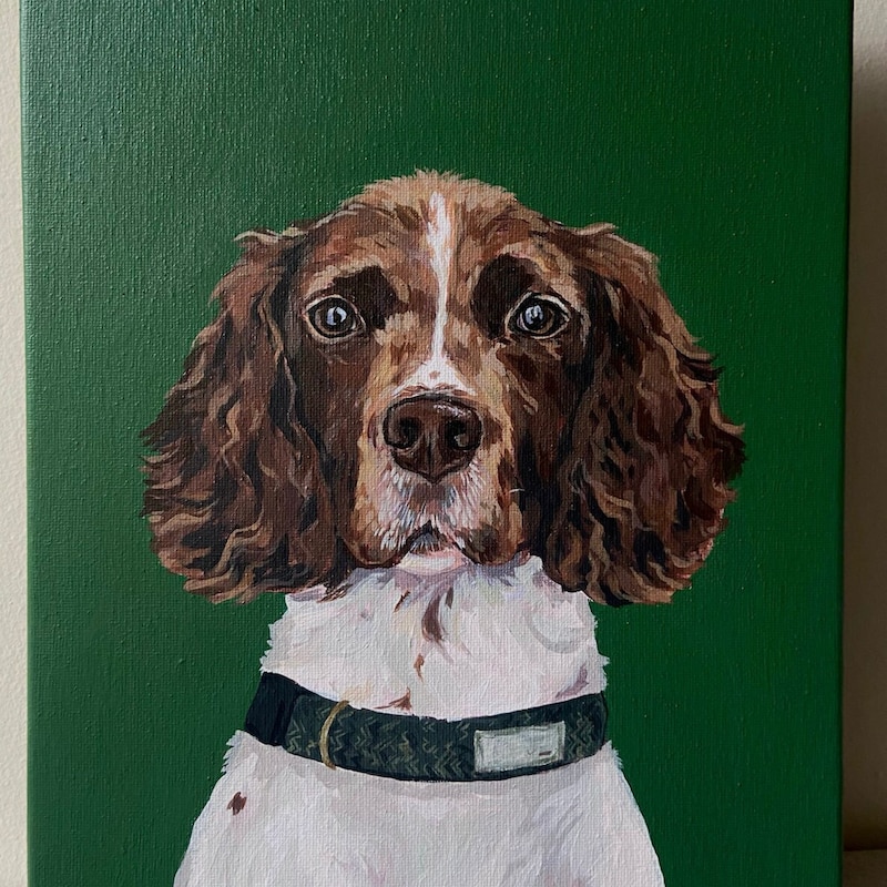 Acrylic Dog Painting - Etsy