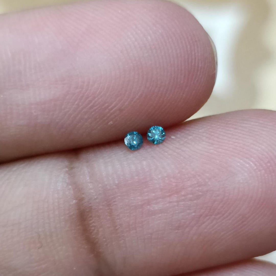 2 Mm Blue Natural Diamonds - Loose Blue Diamonds Collection - 2 Mm Blue ...
