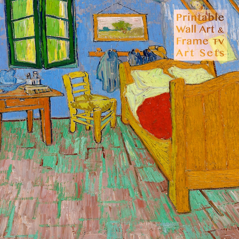 Vincent Van Gogh Frame TV Art Set of 4, Starry Night, Sunflowers 4K TV ...