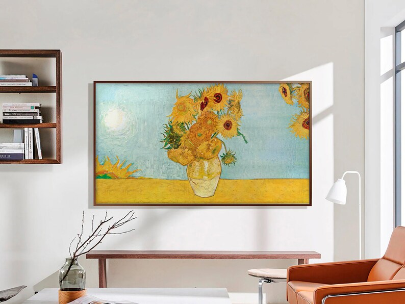 Vincent Van Gogh Frame TV Art Set of 4, Starry Night, Sunflowers 4K TV ...