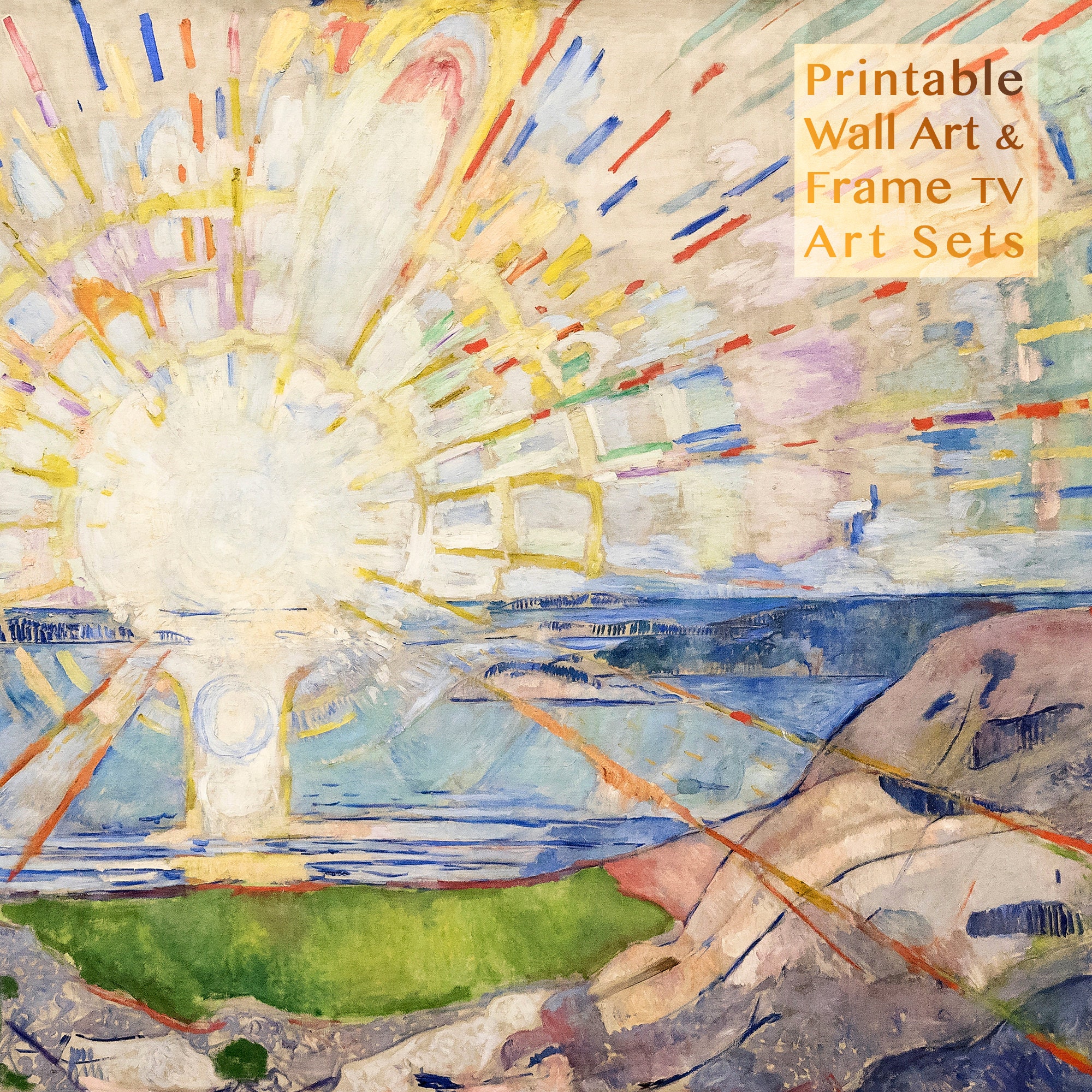 Expressionism Frame TV Art Set of 4: Monet Renoir & Munch - Etsy