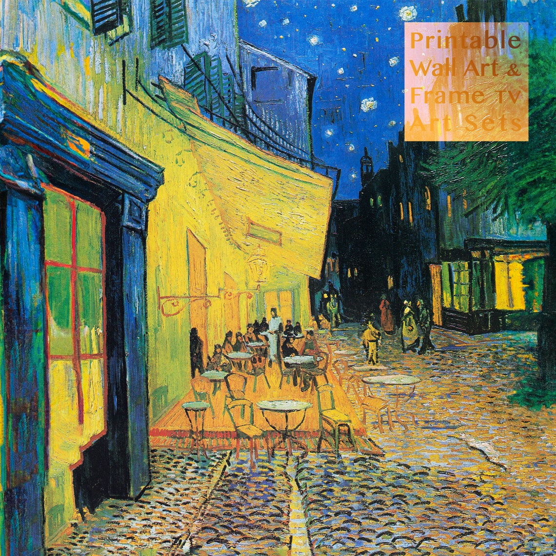 Vincent Van Gogh Frame TV Art Set of 4, Starry Night, Sunflowers 4K TV ...