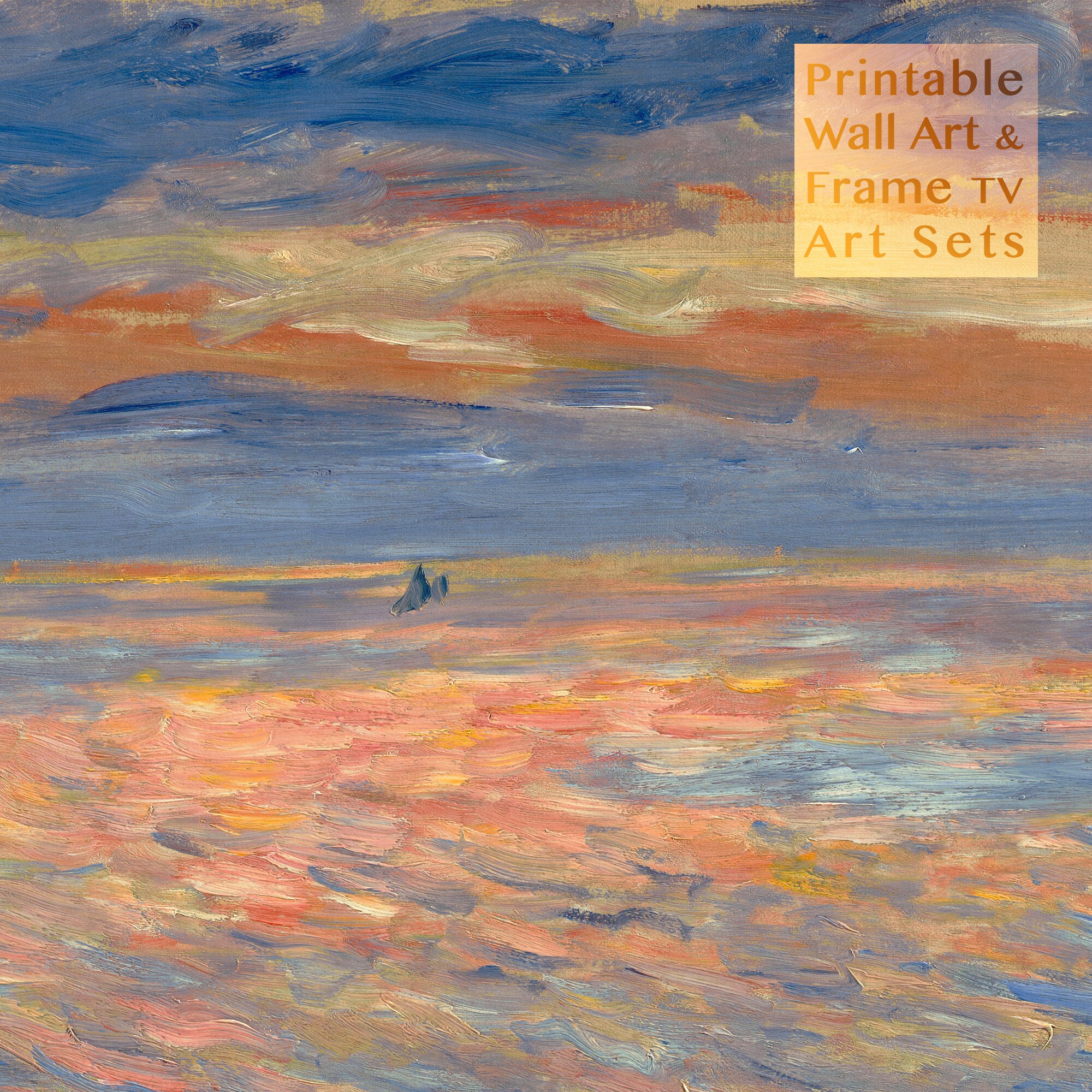 Expressionism Frame TV Art Set of 4: Monet Renoir & Munch - Etsy