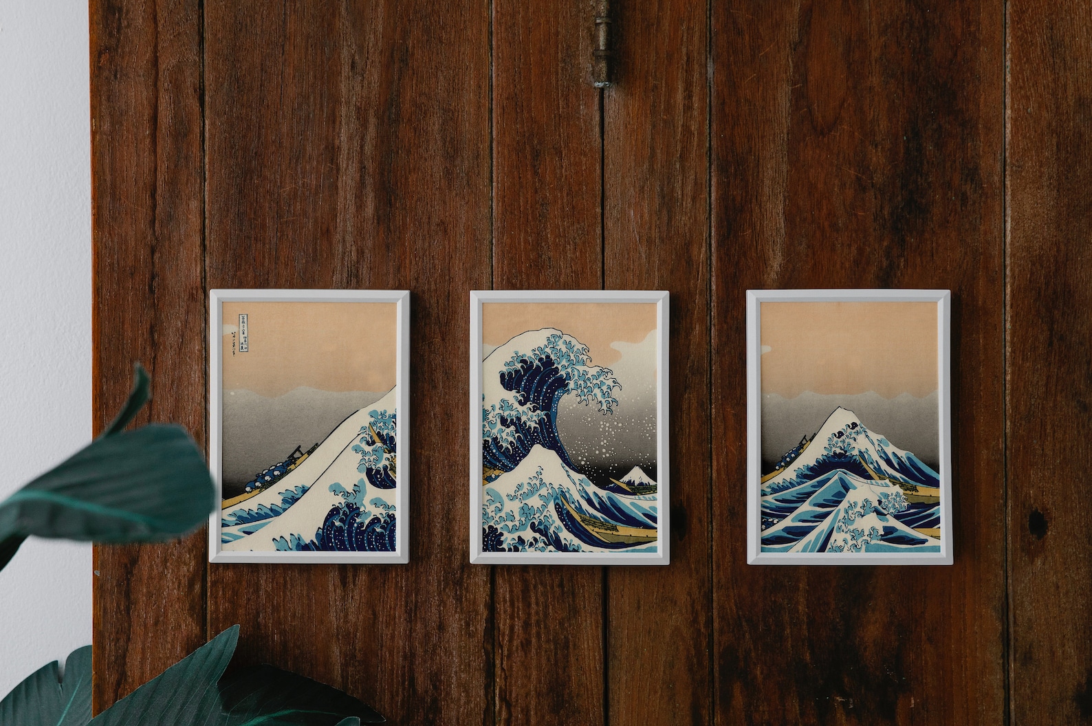 The Great Wave Japan Printable Art Set of 3 (hokusai), Printable Wall ...