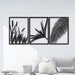 Reed Leaves Metal Art Elegant Gold Reeds Wall Decor 3-piece Metal Wall ...