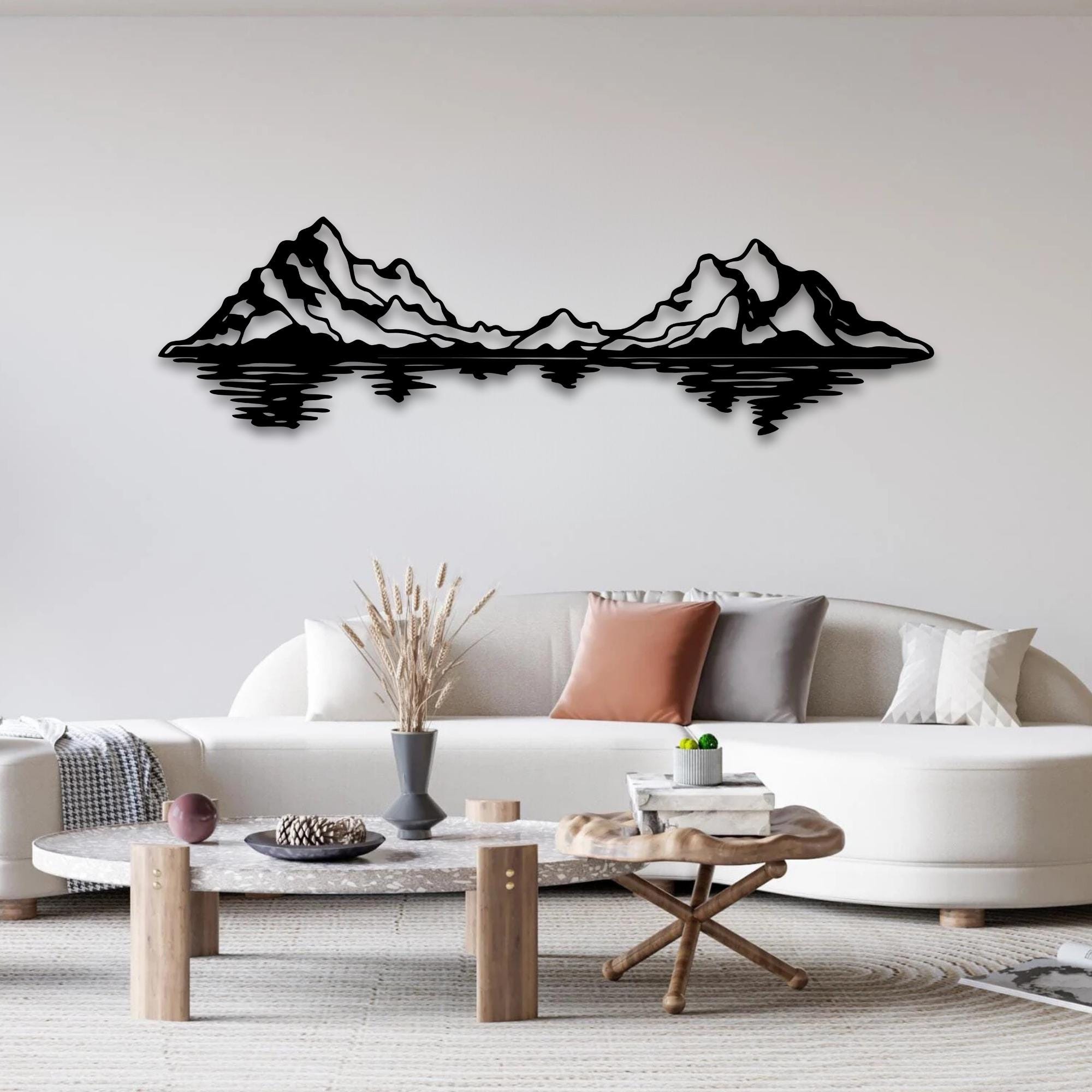 Mountain Metal Wall Art Decor | Nature Landscape Wall Art | Metal ...