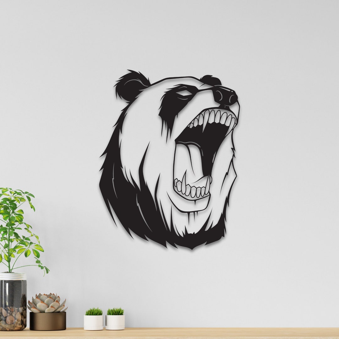 Bear Wall Art Bear Wall Decor Wall Hangings Bear Wall Sign Livingroom ...