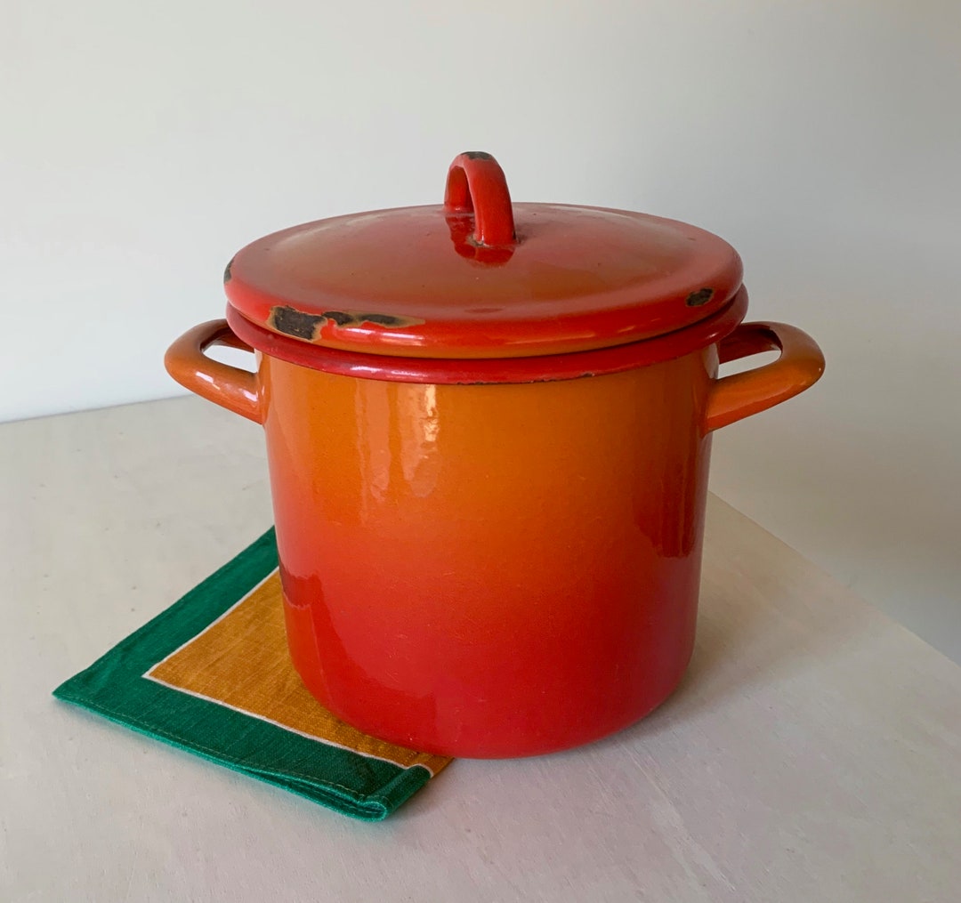 WESTEN BASSANO Vintage Pot SANSONE Series in Enamelled Iron Made in ...