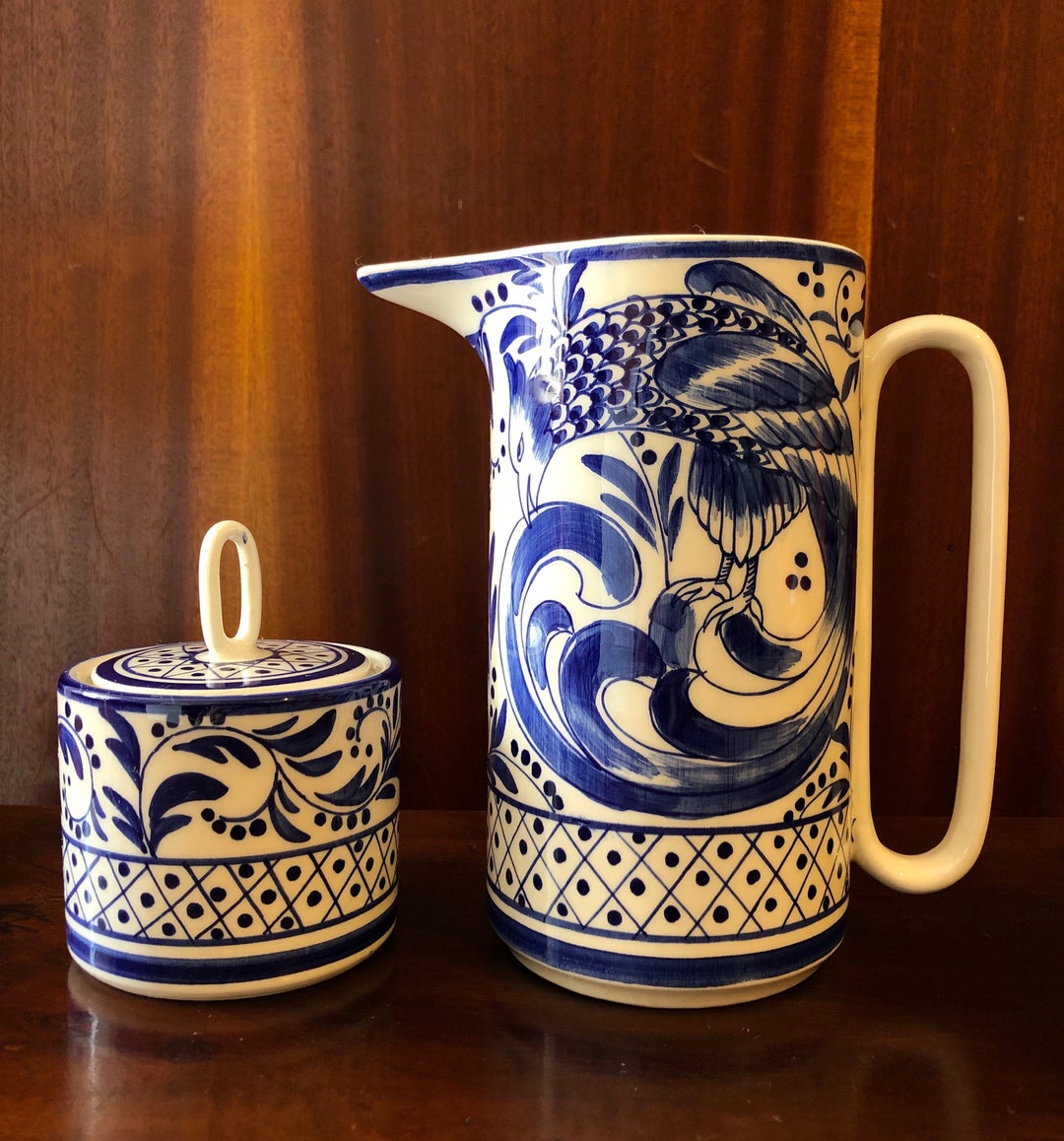ALFA Very Rare Vintage Ceramic Milk Jug and Sugar Bowl Set From the 50s ...