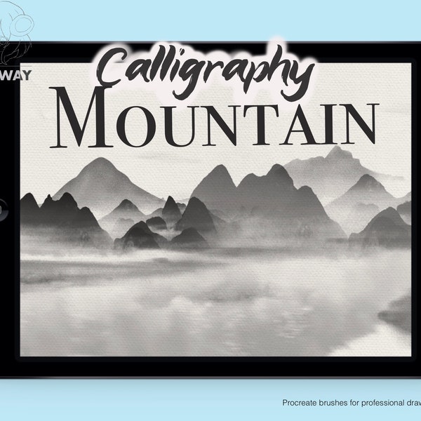 Mountain Calligraphy - Etsy