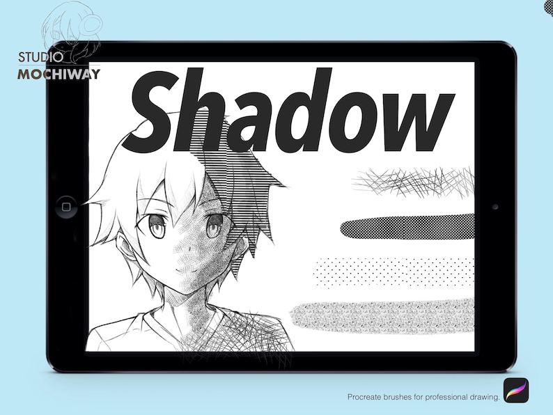 Shadow - 11 Procreate Brushes, Manga Anime Comic Toolkit, Shadowing ...