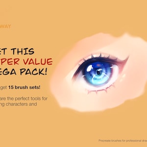 Face Close-ups - 204 Procreate Brushes, Manga Creator Toolkit, Semi ...