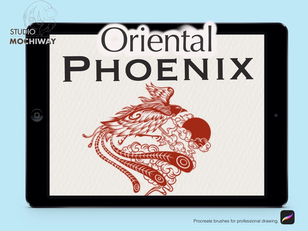 Oriental Phoenix - 18 Procreate Brushes, Ancient Chinese Traditional ...