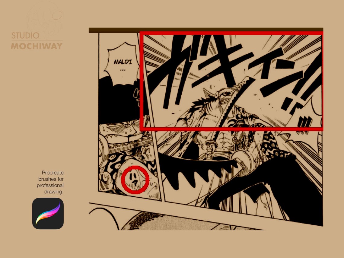 Storyboard Panels - 113 Procreate Brushes, Manga Ambience, Onomatopoeia ...
