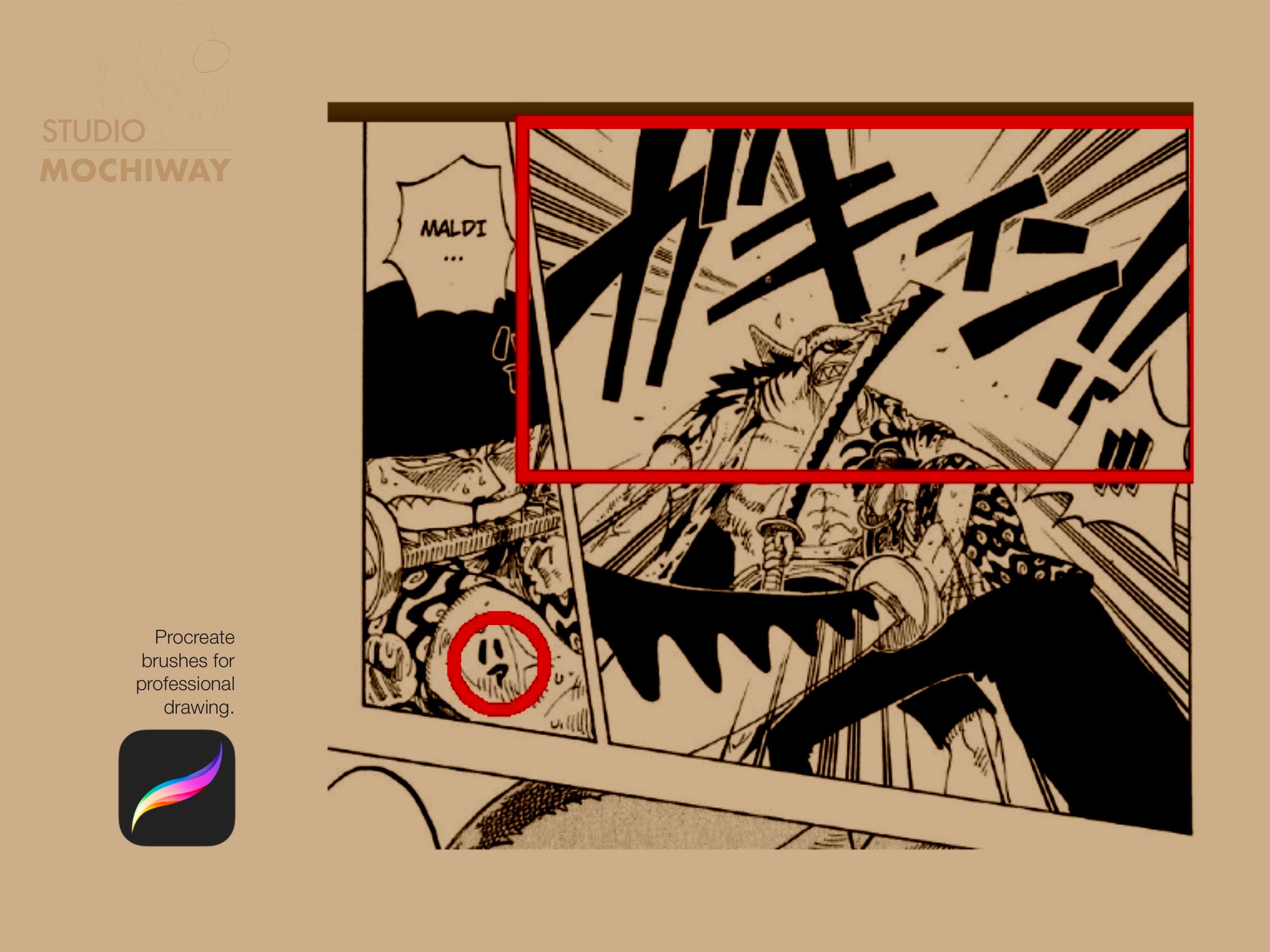 Storyboard Panels - 113 Procreate Brushes, Manga Ambience, Onomatopoeia ...