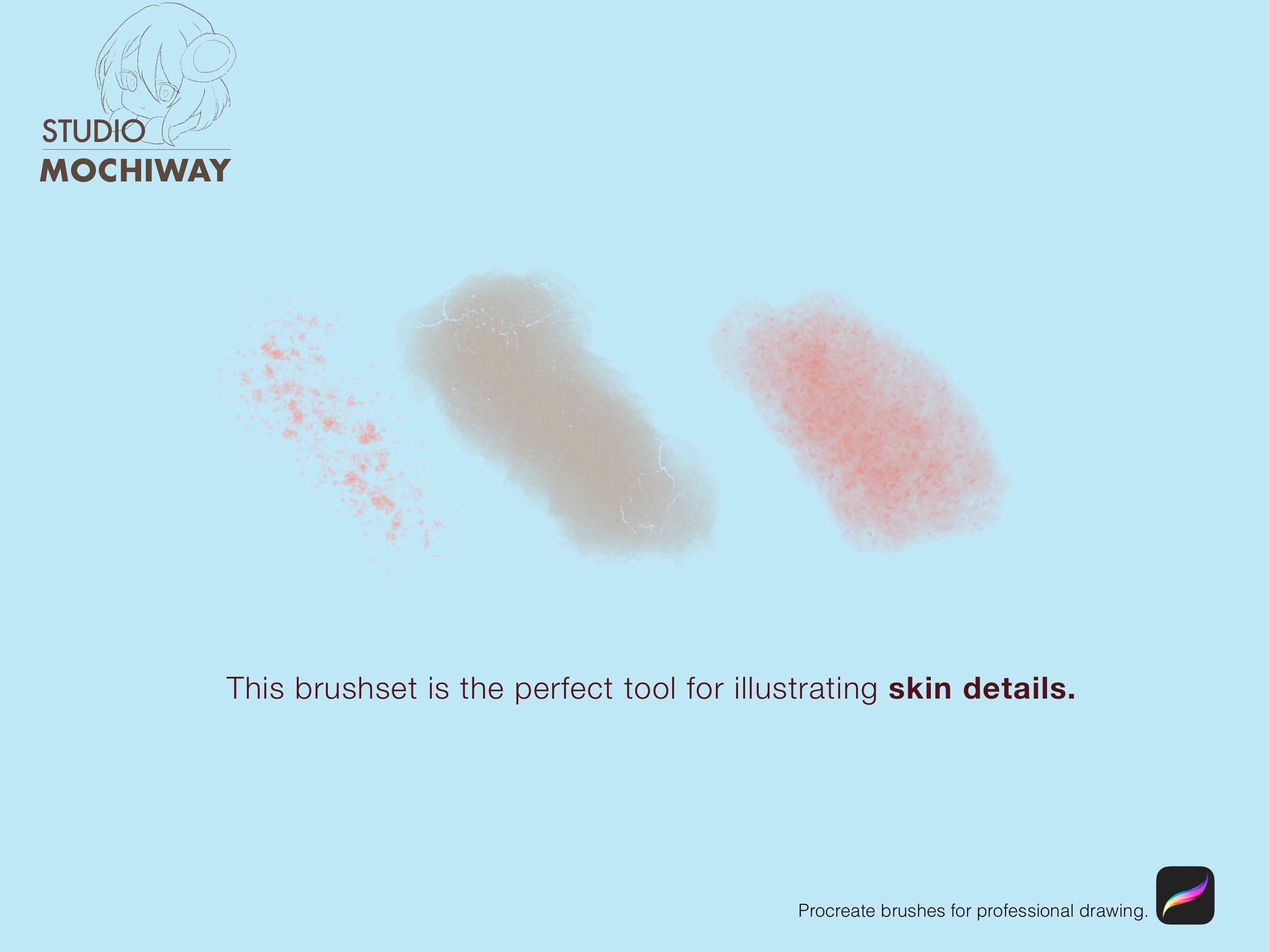 Skin Detail 7 Procreate Brushes, Manga Comic Anime Character Face ...