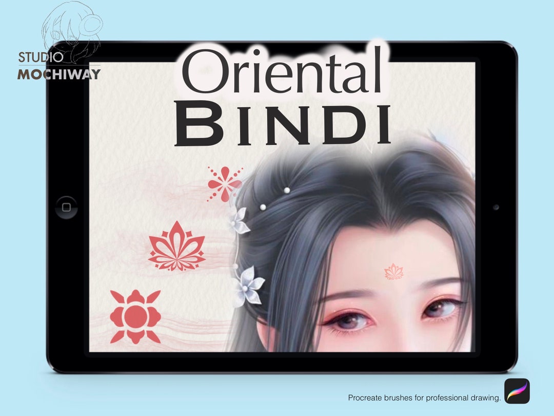Oriental Bindi - 18 Procreate Brushes, Ancient Japanese Traditional ...