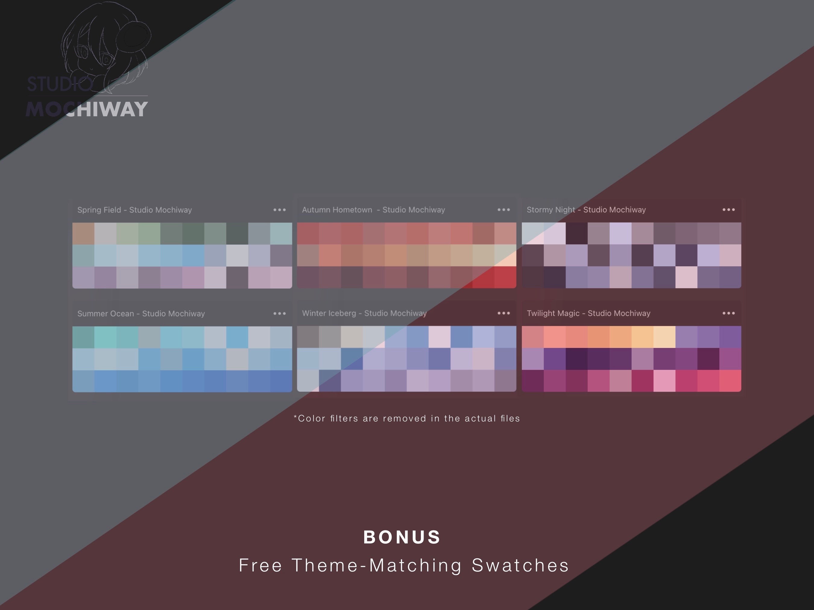 Sky Elements - 87 Procreate Brushes, Anime Landscape Background Digital ...