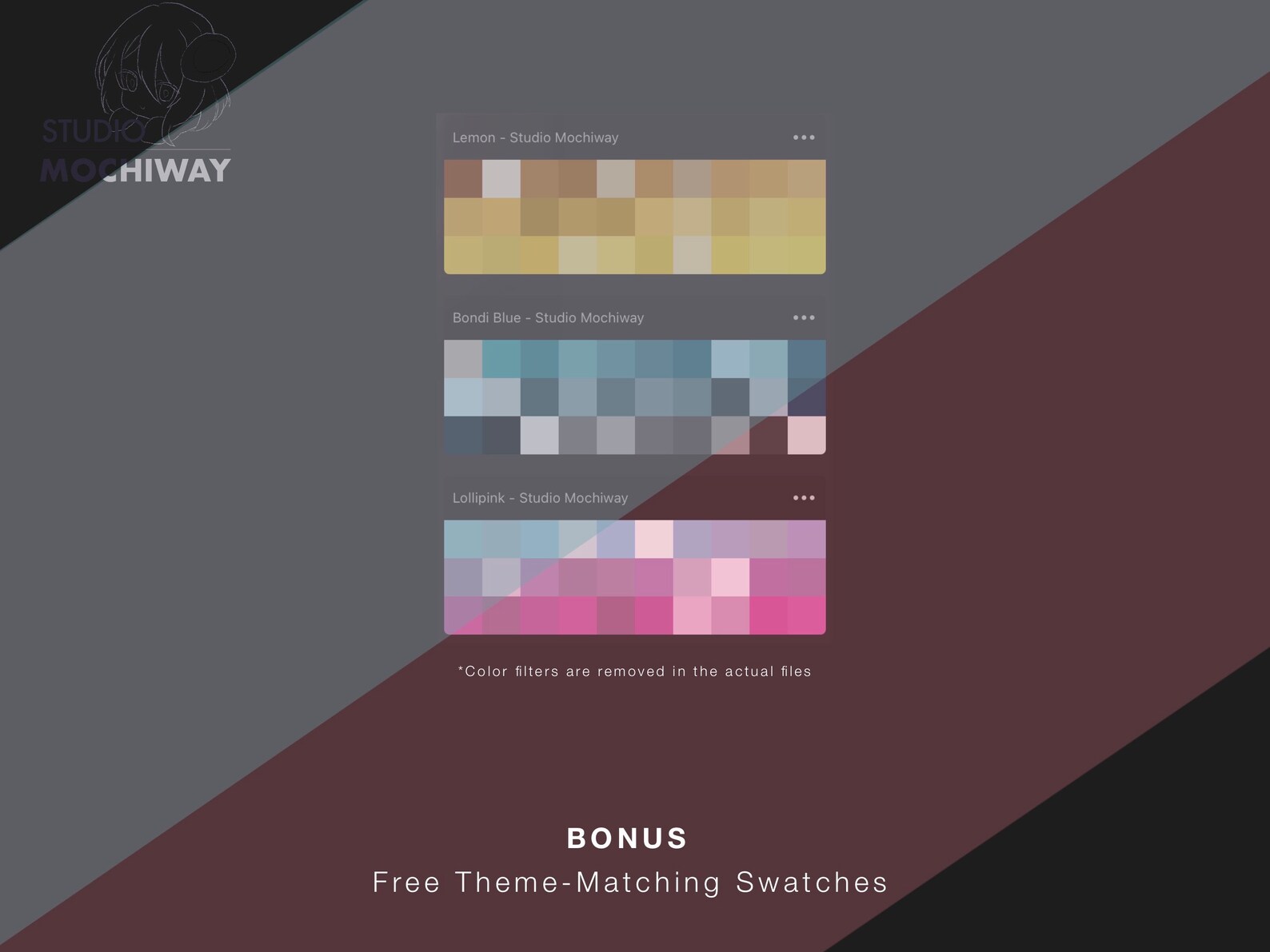 Ribbons & Banners - 78 Procreate Brushes, Manga Anime, Title Label ...