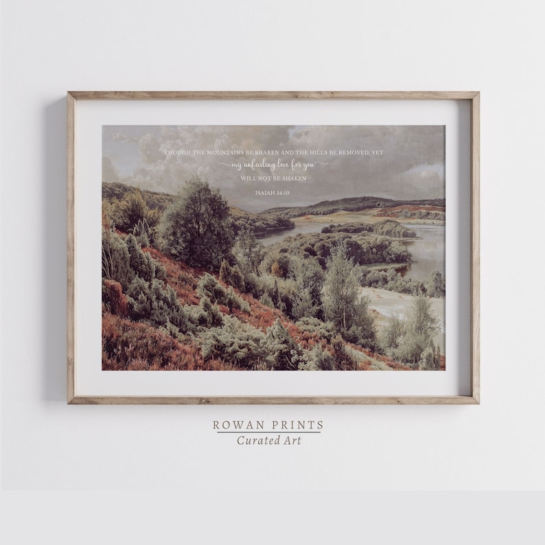 Vintage Scripture Wall Art Bible Quote Print Christian - Etsy