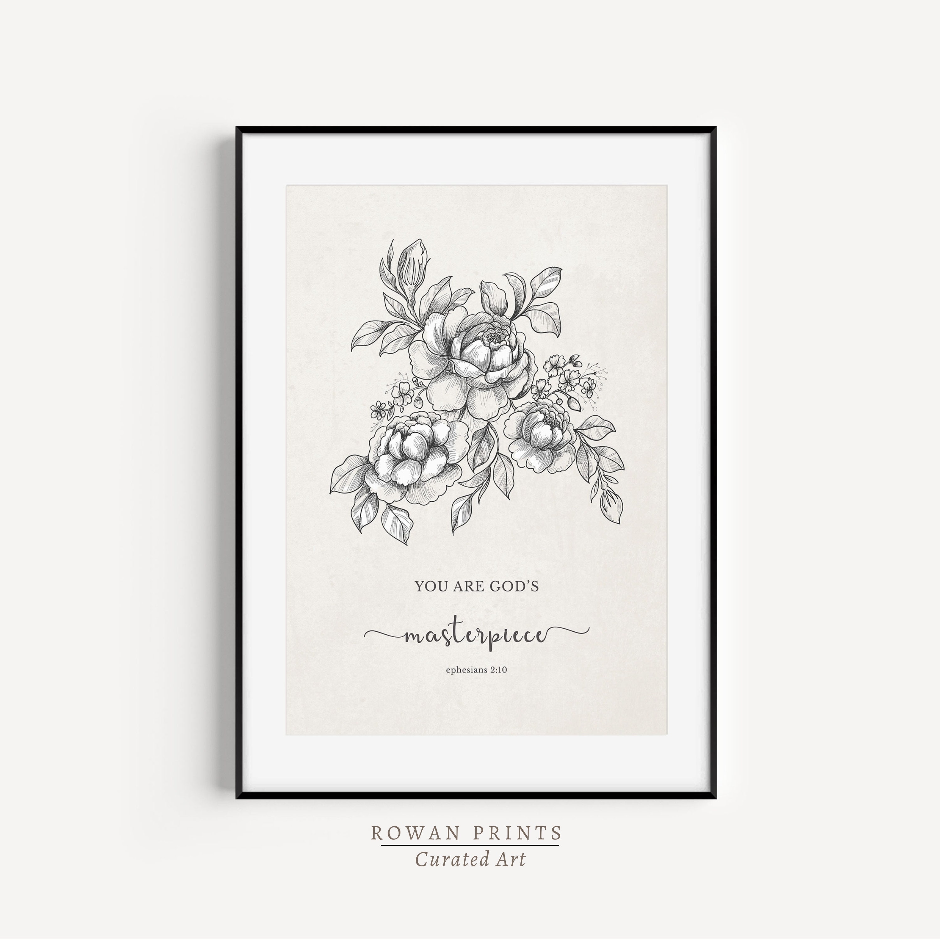 God's Masterpiece Scripture Wall Art Farmhouse Bible Verse Print ...