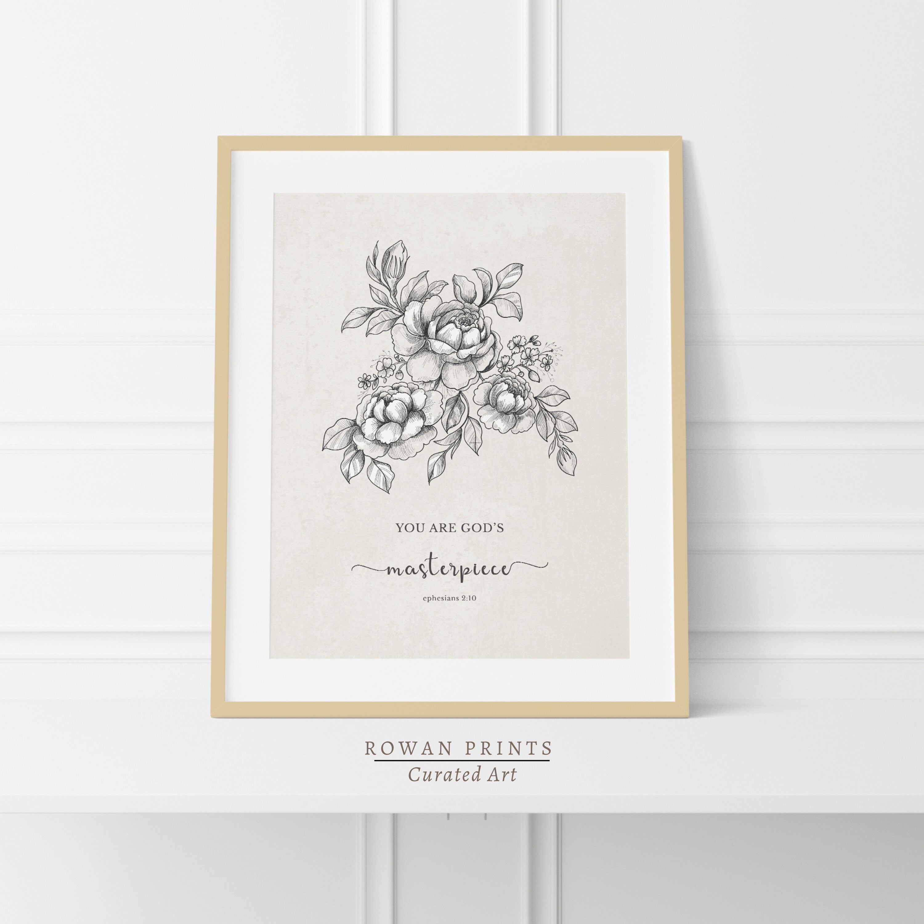 God's Masterpiece Scripture Wall Art Farmhouse Bible Verse Print ...