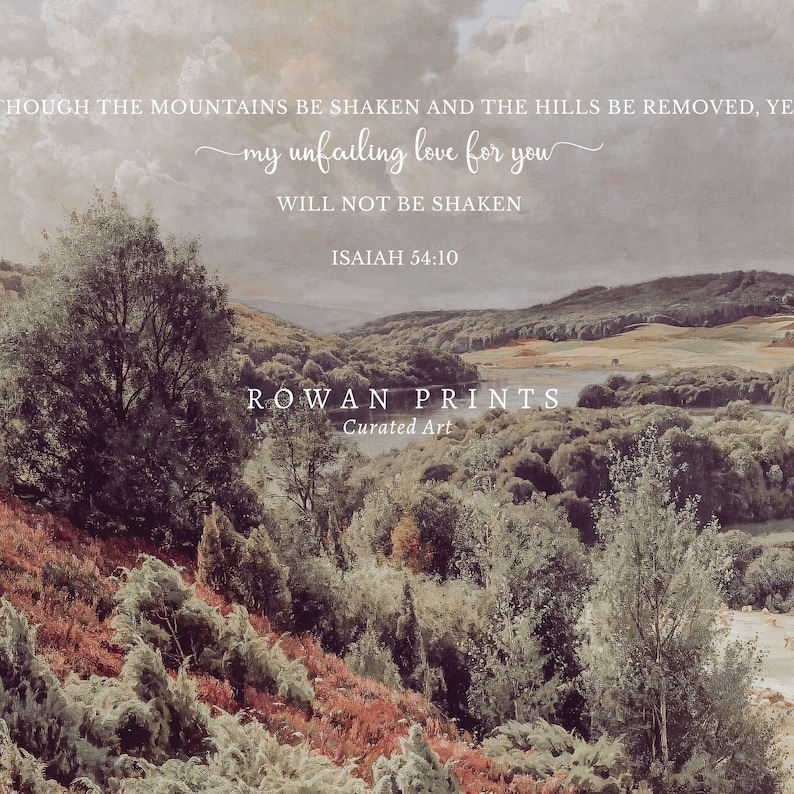 Vintage Scripture Wall Art Bible Quote Print Christian - Etsy