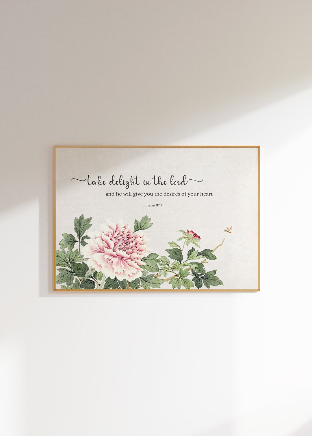 Delight in the Lord Scripture Wall Art, Farmhouse Wall Decor, Bible ...