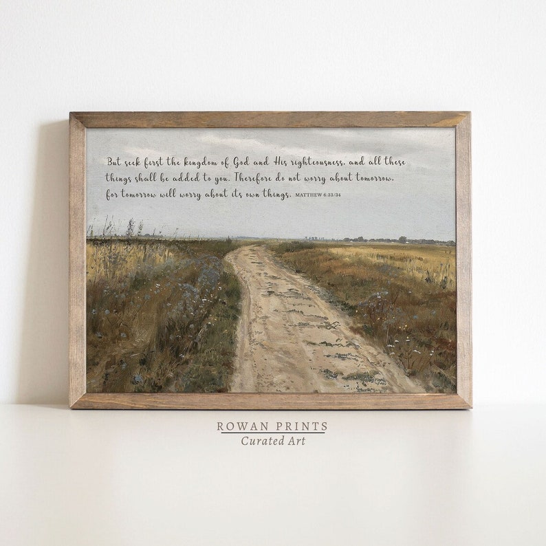 Vintage Scripture Gallery Wall Print SET Bible Wall Art - Etsy