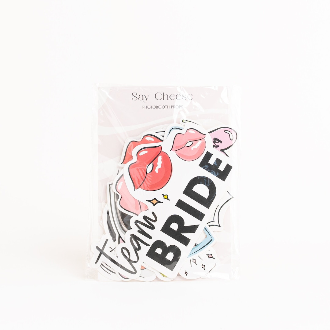 Bridal Shower Photo Booth Props, Bachelorette Party Photo Booth Props ...