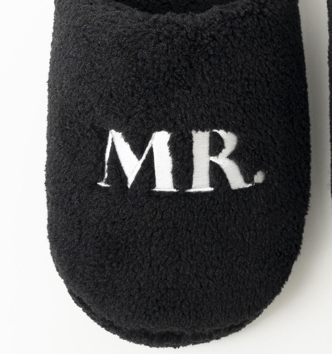 MR Slippers, Groom Slippers, Men Slippers, Father's Day Gifts, Black ...
