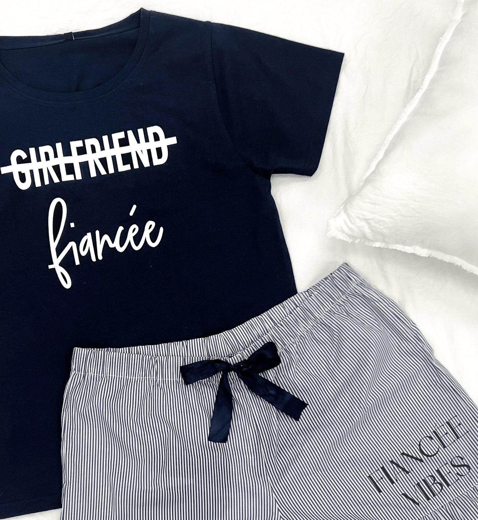 Bridal Pajama, Girlfriend to Fiancee Pajama Set, Bridal PJ, Bridal ...