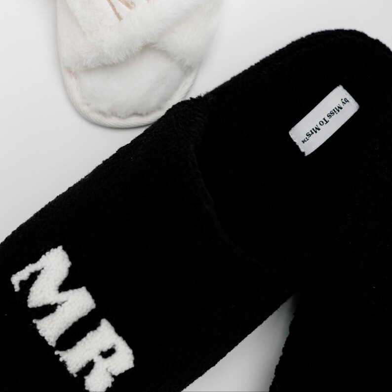 MR Slippers, Groom Slippers, Men Slippers, Father's Day Gifts, Black ...