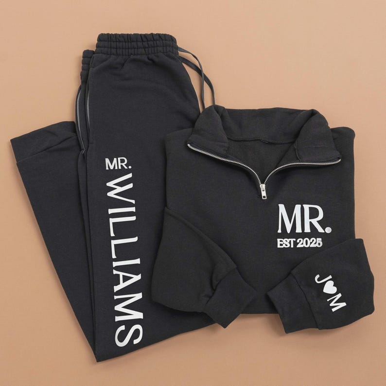 Custom Bride Sweatsuit, Future Mrs Sweatshirt, Mrs. Quarter Zip, Gift ...