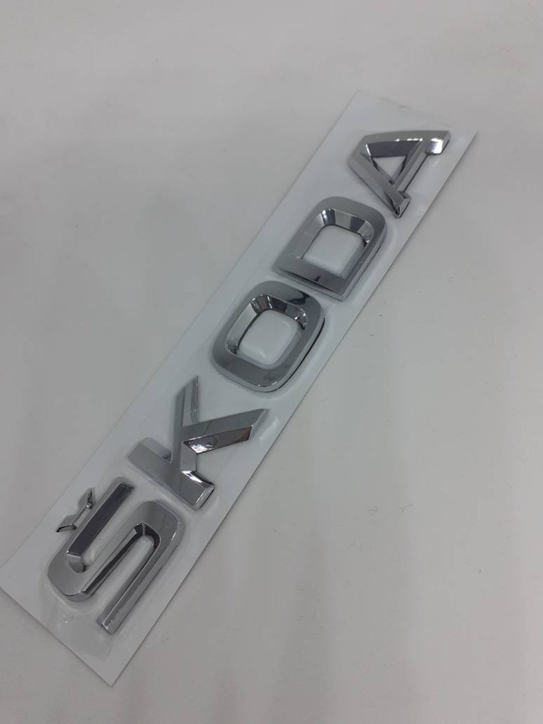 Skoda Lettering SKODA Silver Letters Emblem Logo - Etsy