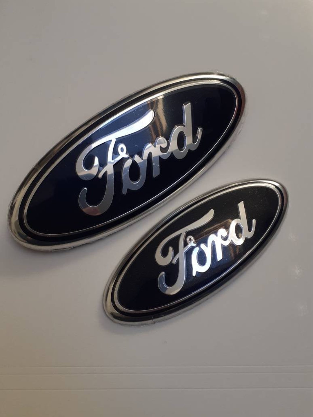 Ford Transit Blue Front & Rear Van Custom Badge Emblem Logo Oval ...