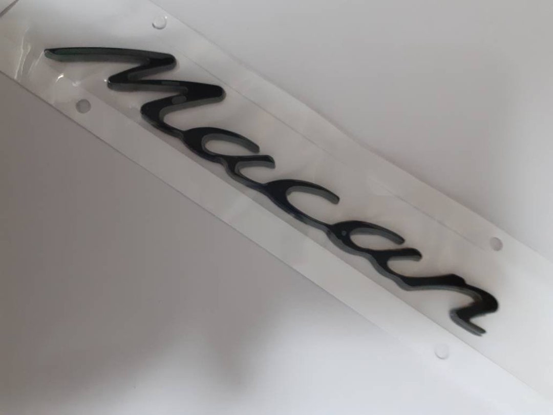 Porsche Macan Black Lettering Badge Emblem Logo High Quality - Etsy UK