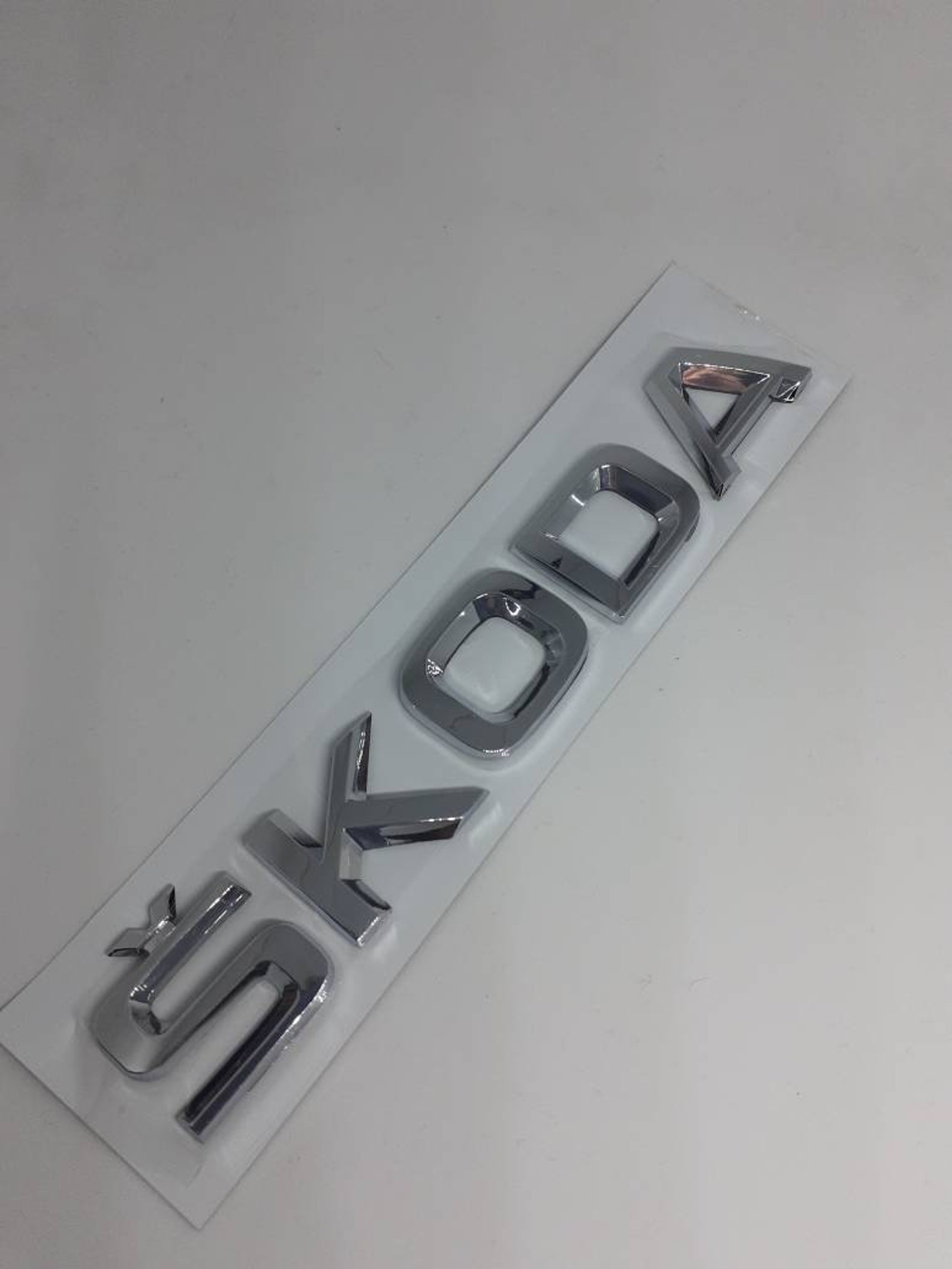 Skoda Lettering SKODA Silver Letters Emblem Logo - Etsy