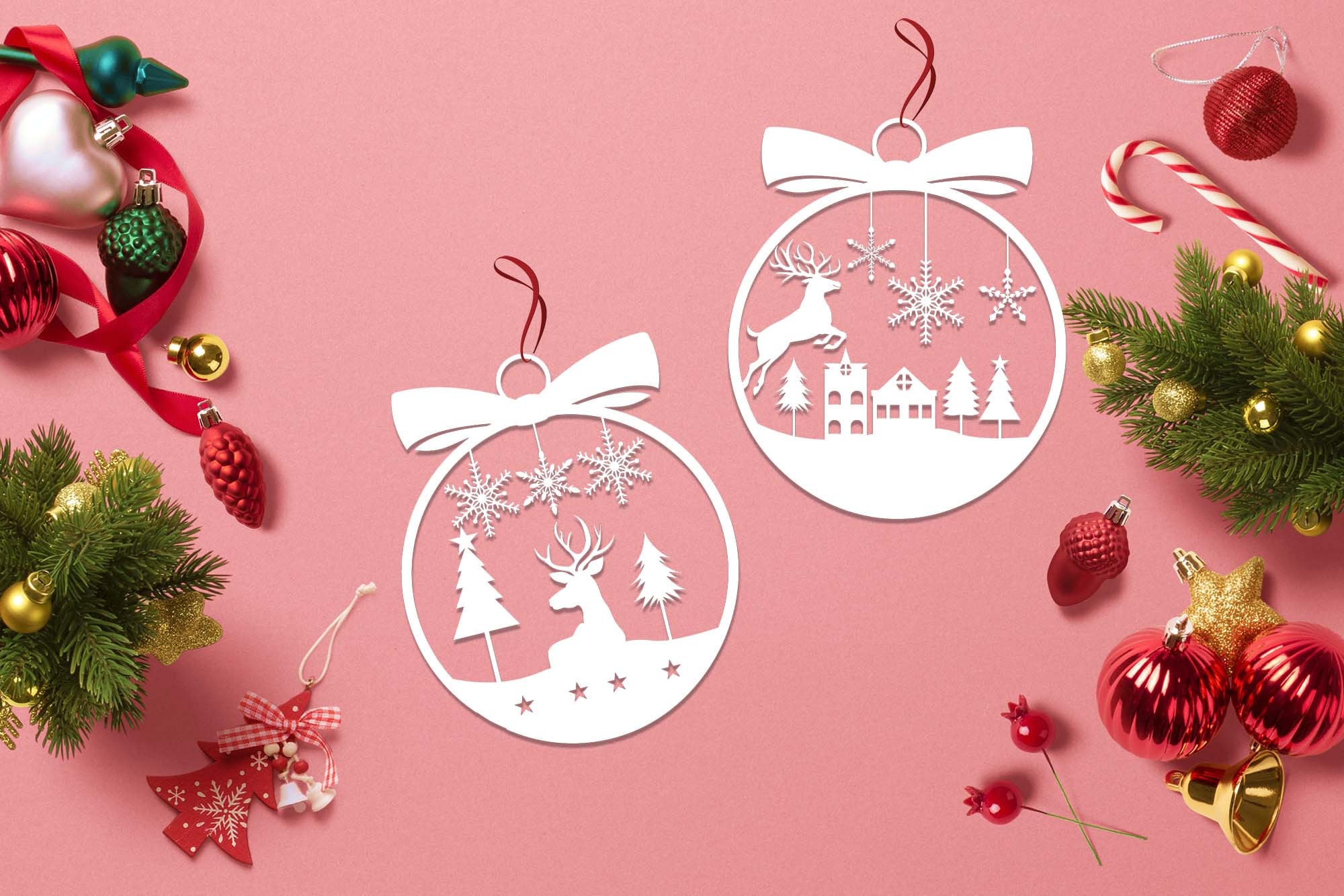 Christmas Ornaments SVG, Christmas Balls Svg, Christmas Decorations Cut ...