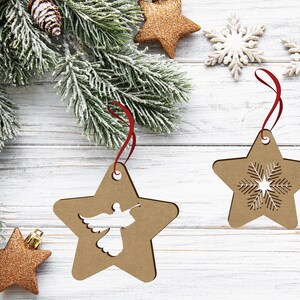 Christmas Gift Tag Svg Star Tags Ready to Cut Gift Tag Svg - Etsy