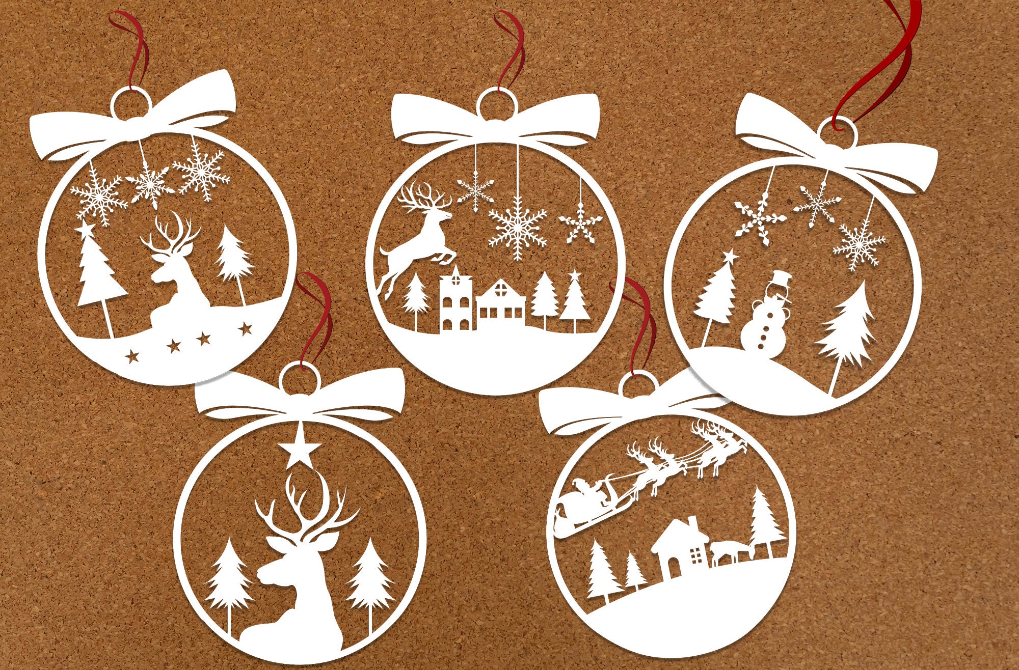 Christmas Ornaments SVG, Christmas Balls Svg, Christmas Decorations Cut ...