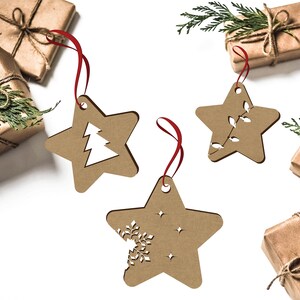 Christmas Gift Tag Svg Star Tags Ready to Cut Gift Tag Svg - Etsy