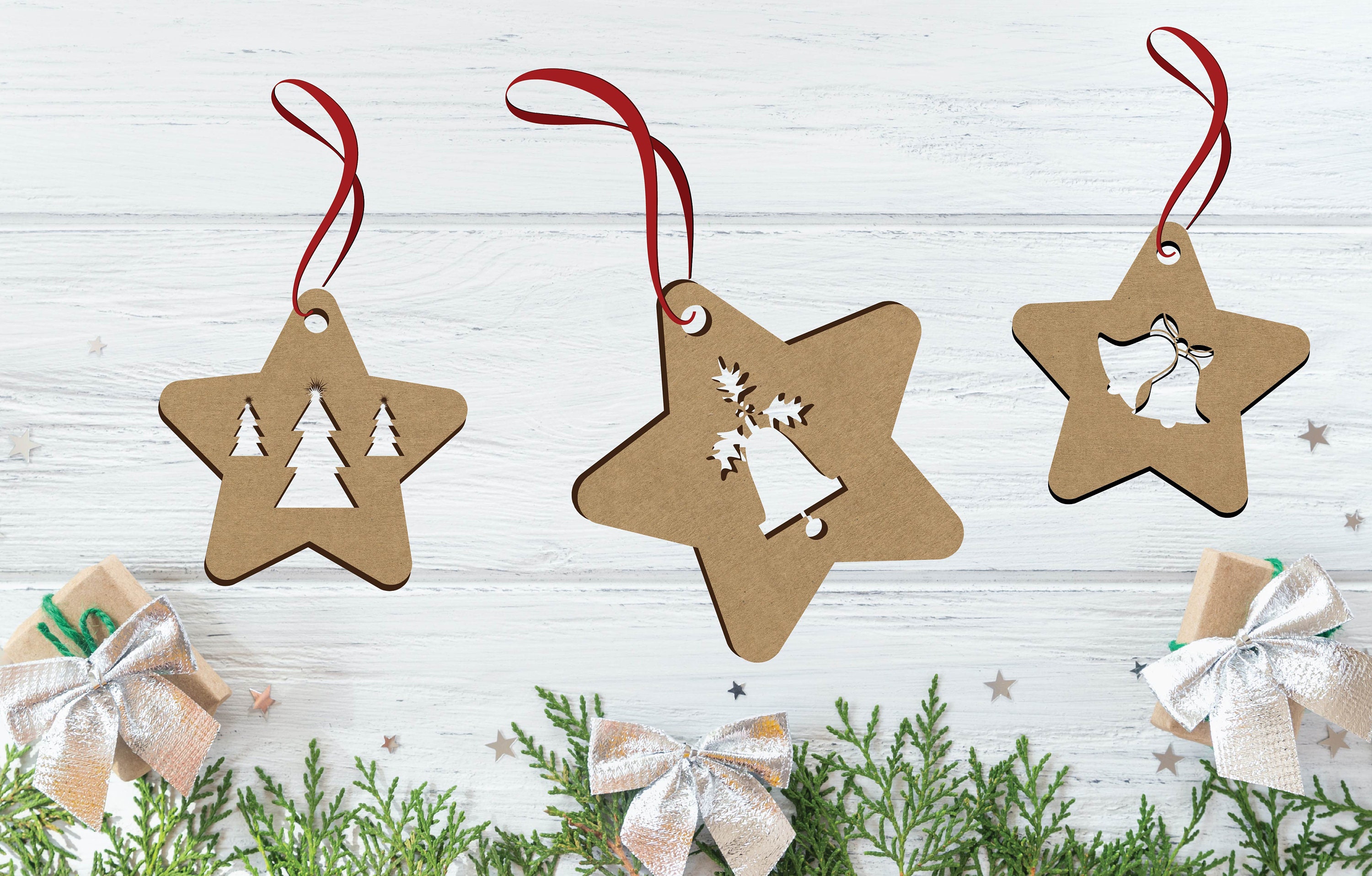 Christmas Gift Tag Svg Star Tags Ready to Cut Gift Tag Svg - Etsy