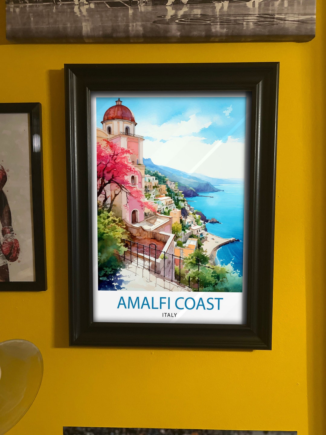 Amalfi Coast Italy Travel Poster Amalfi Coast Wall Decor - Etsy