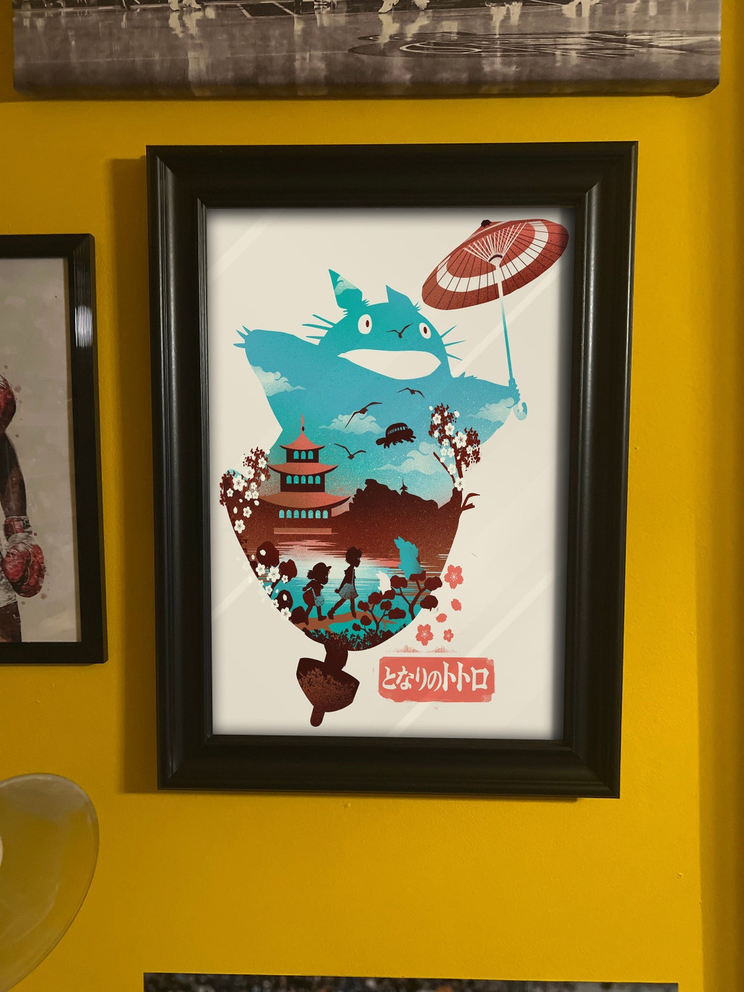 Japanese Animal Art Print Uki-yo-e Anime Artwork Catbus - Etsy