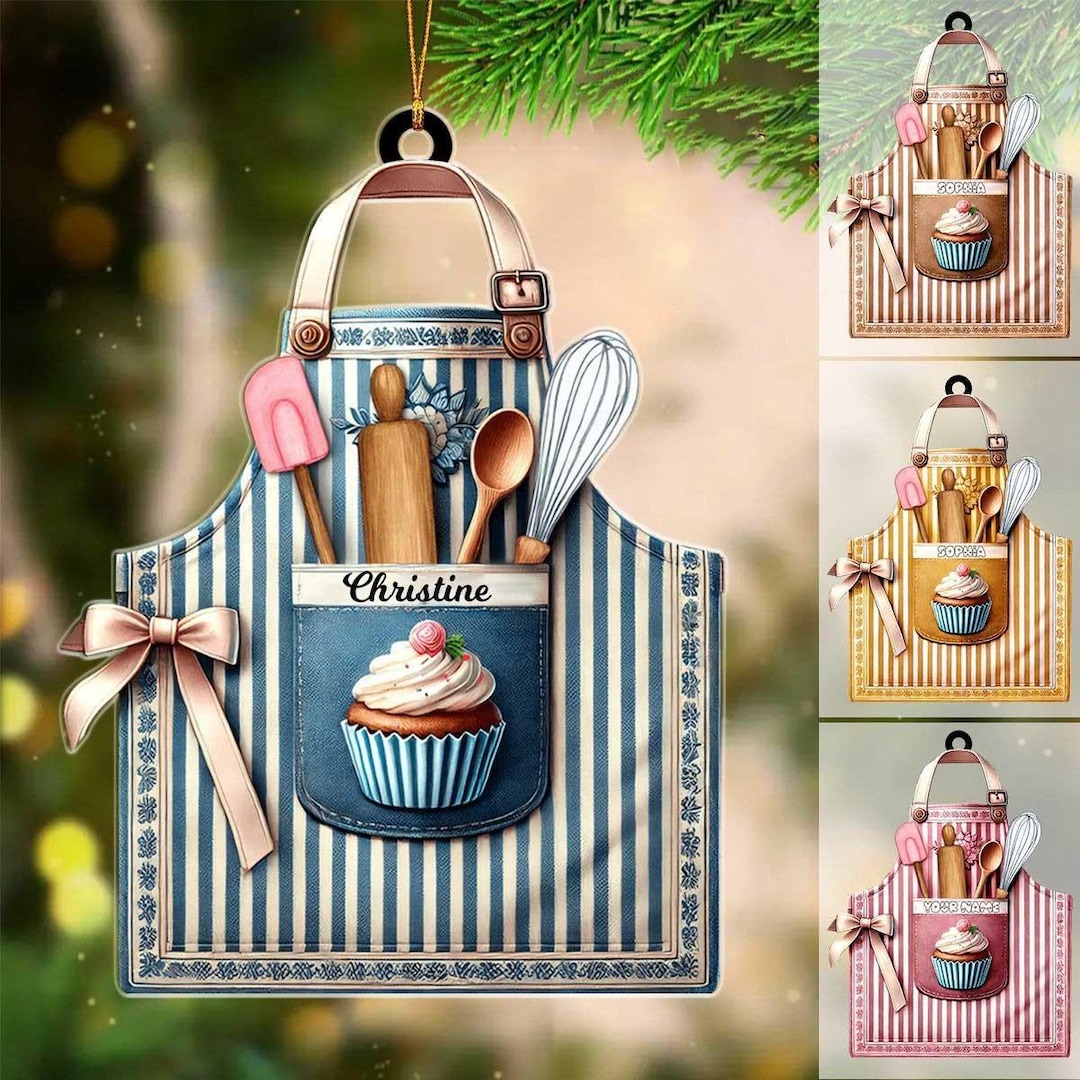 Personalized Baking Christmas Ornament, Baking Ornament, Baker Ornament ...