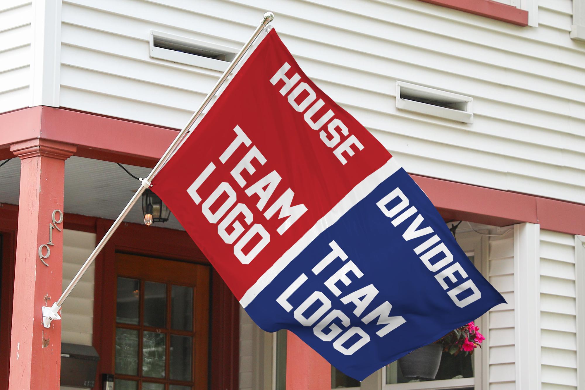 Custom House Divided Flag 3x5ft, College Football, College Flag ...